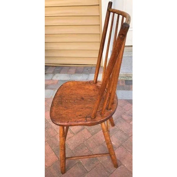 Early 19th Century Antique American Rod Back Windsor Side Chair | Chairish