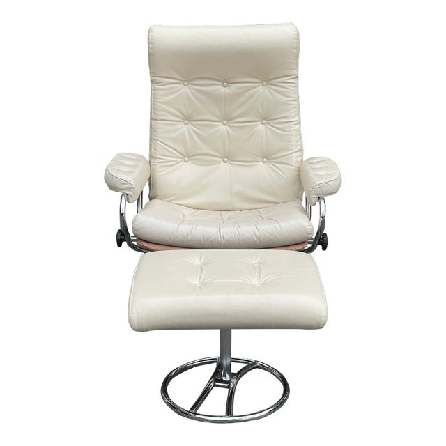 1980s Mid Century Modern Vintage Stressless Style Chair by Chairworks ...