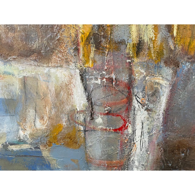 Helen Steele "Lost" Mixed Media Contemporary Figurative Abstract ...