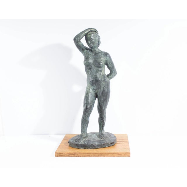 Signed Bronze Sculpture of a Nude Female Figure by Ann Meranus | Chairish