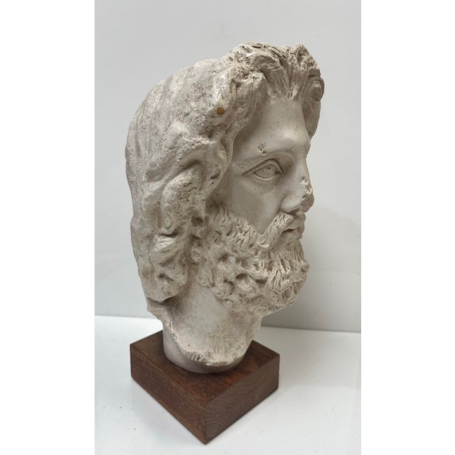 Vintage Sculpture of an Ancient Bard | Chairish