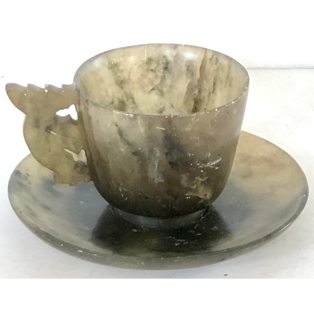 Chinese Jade Cups and Saucers, Set of 5 | Chairish
