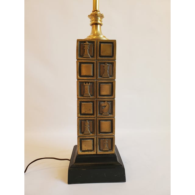 Brass Chess Piece Table Lamp by Laurel Lamp Company 1960s | Chairish