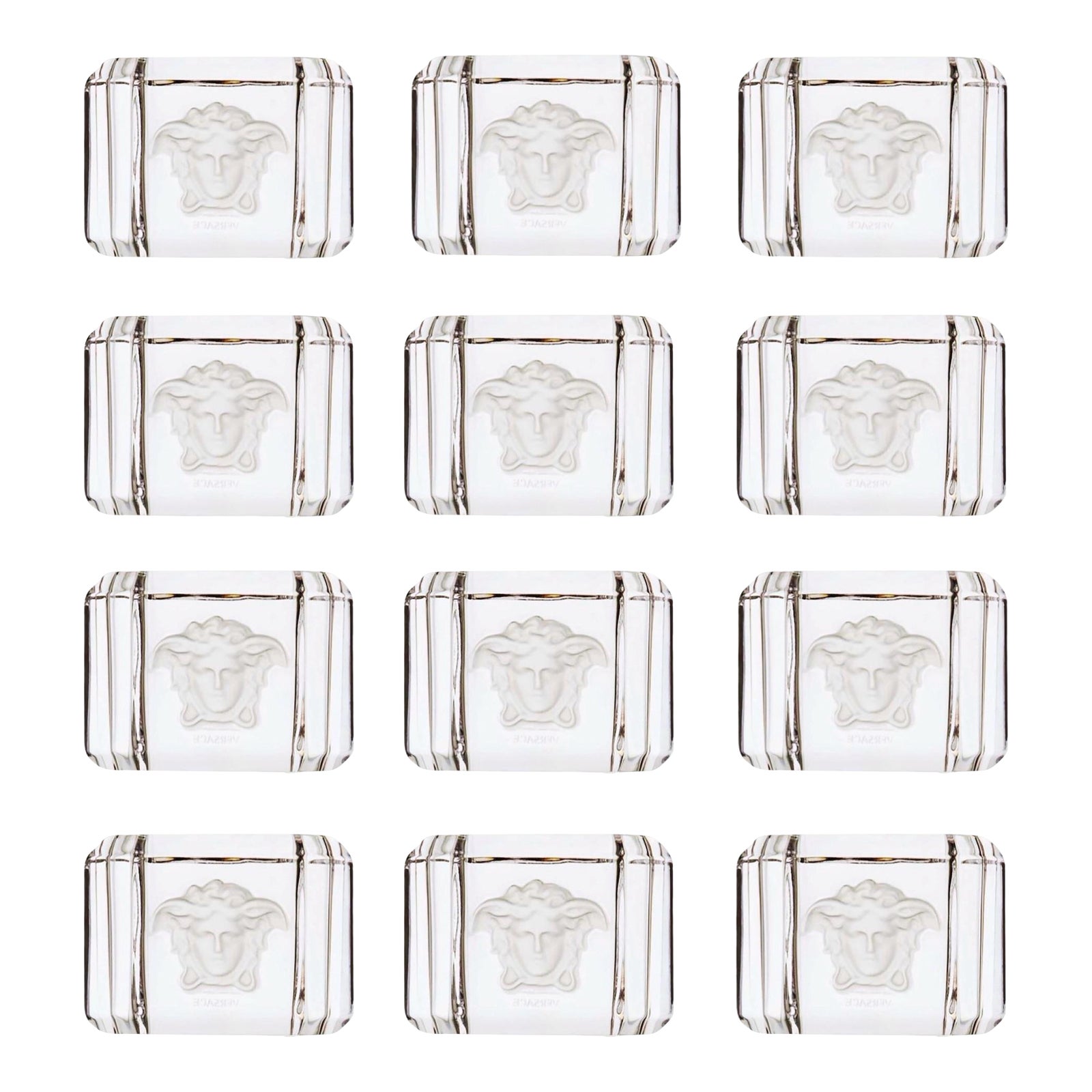 Rosenthal Versace Home Collection Crystal Treasury Napkin Rings – Set ...
