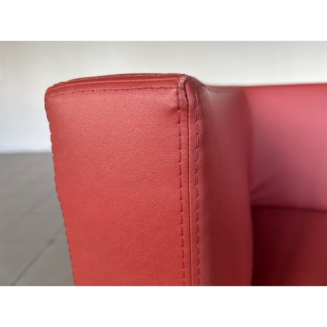 Original Parri (Casparini) On/Off Red Leather Lounge Armchair by Marco ...