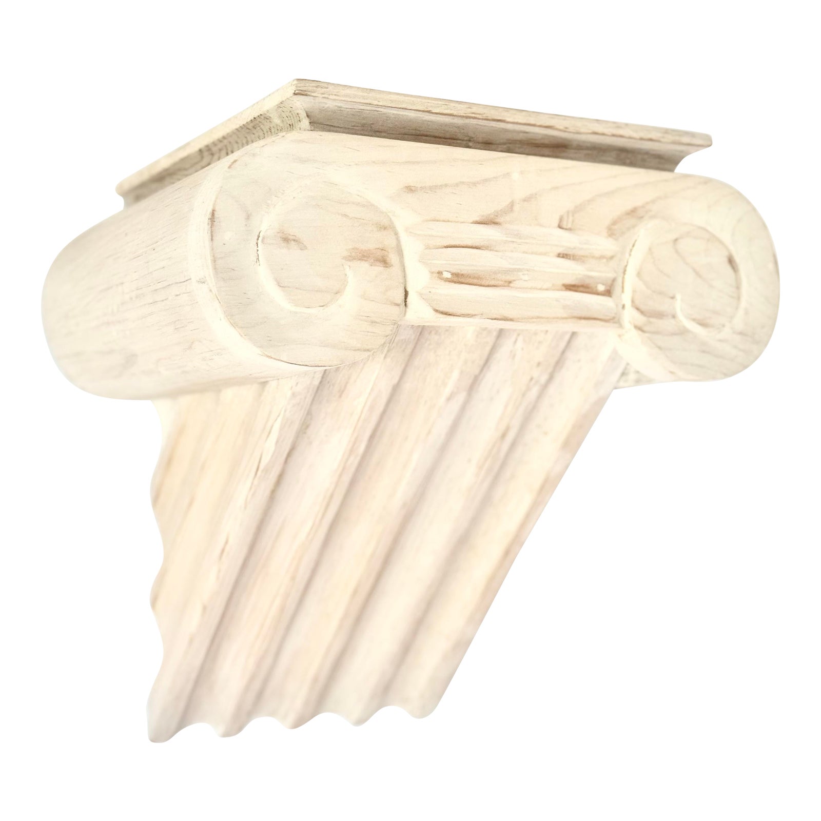 Vintage Ionic Column Wood Wall Shelf – Architectural Plaster-Style ...