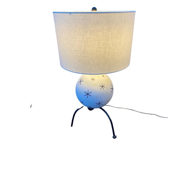 Pair of Period 1950s Atomic Age Lamps | Chairish