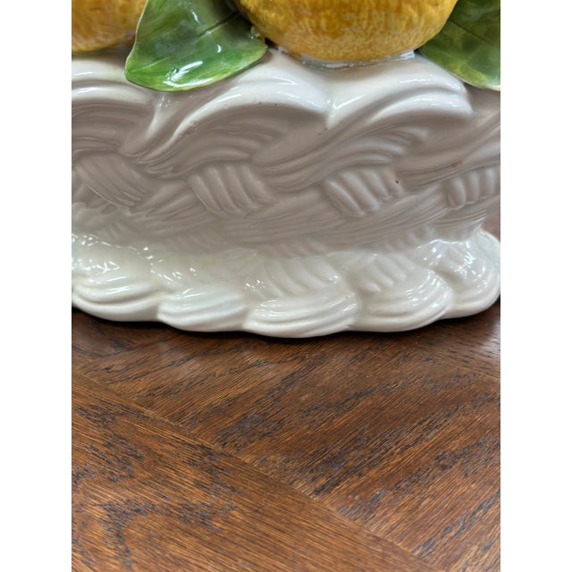 Vintage Italian Lemon Ceramic Glazed Centerpiece Topiary | Chairish