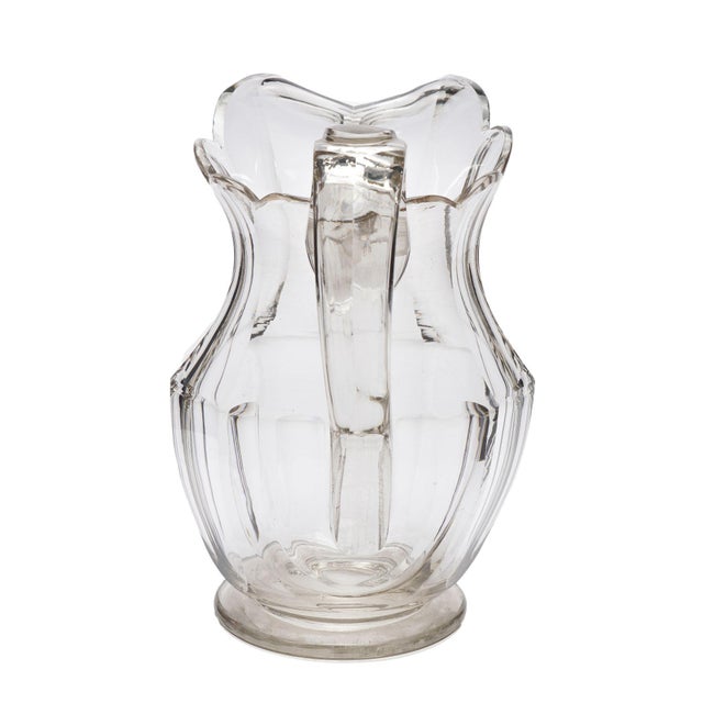Anglo-Irish Blown & Cut Glass Pitcher, C. 1800 | Chairish