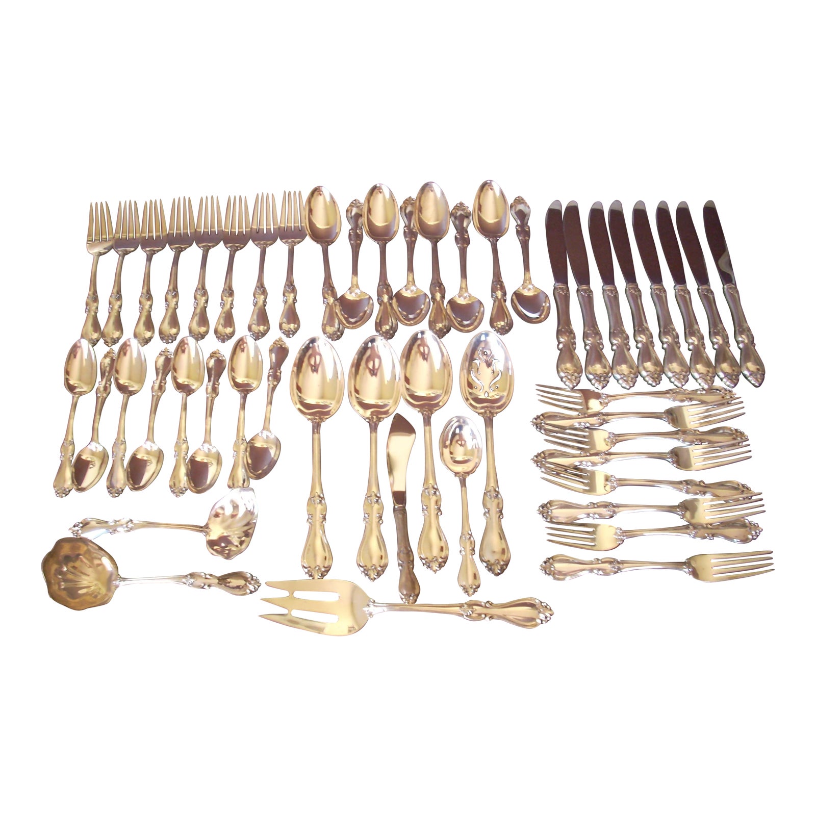 1970s Vintage Towle Sterling Silver Service for 8 Silverware - Set of ...