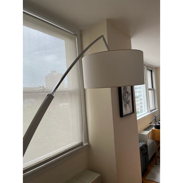 Ligne Roset White Lacquer Floor Lamp | Chairish