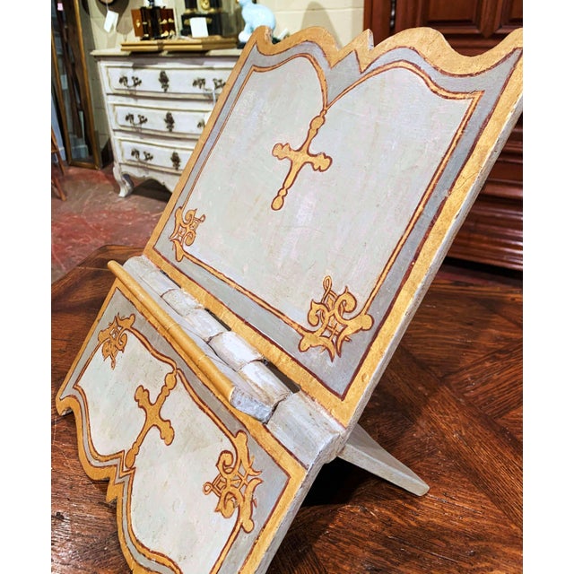 18th Century Italian Carved Giltwood and Painted Holy Bible Folding ...