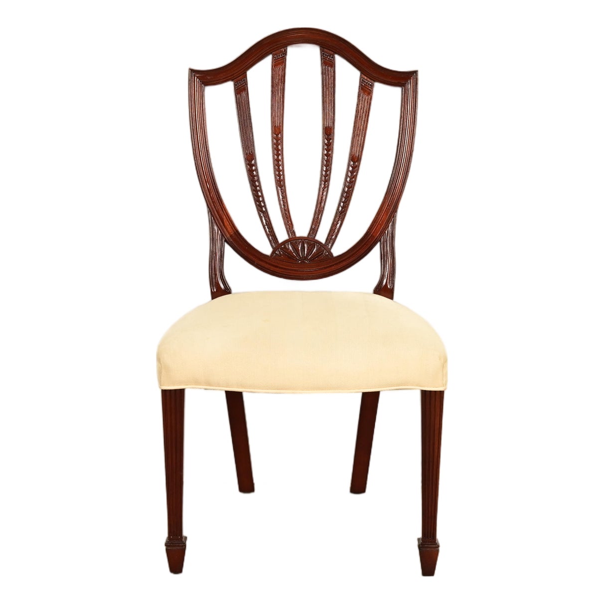 Baker Furniture Historic Charleston Federal Mahogany Shield Back Side ...