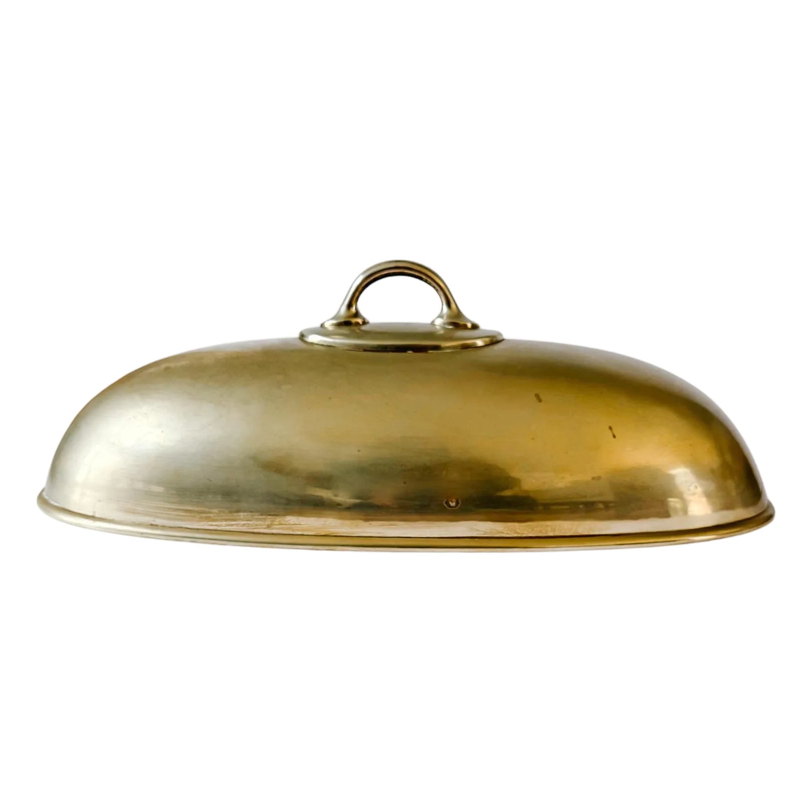 19th Century Grand Victorian Silver Soldered Oval Food Cloche by Reed ...