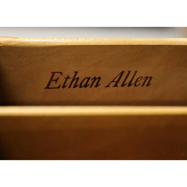 Ethan Allen American Traditional Cherry China Cabinet | Chairish