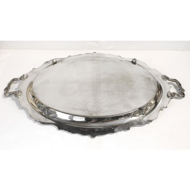 Late 19th to Early 20th Century Rococo-Style Silver Plate Tea Tray by ...