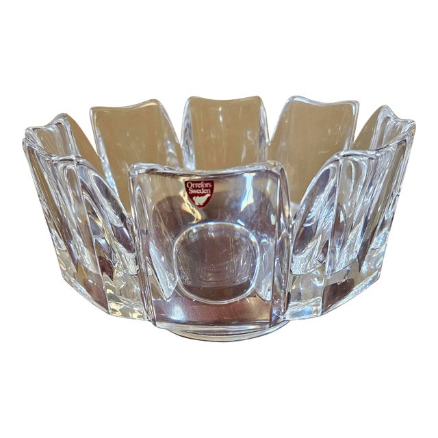 Early 21st Century Orrefors Round Bowl "Corona" Pattern by Lars ...
