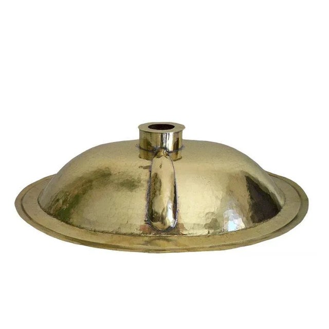 1950s Polished Brass Wash Basin | Chairish