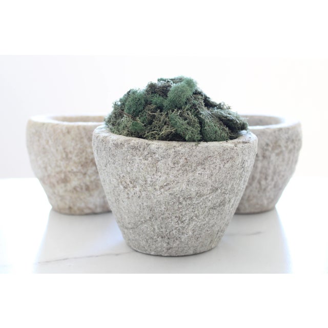 Antique Carved Stone Pot/Bowl | Chairish