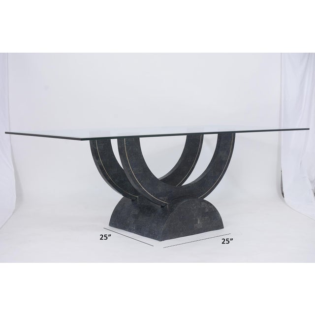 Mid-Century Maitland Smith Stone Dining Table | Chairish