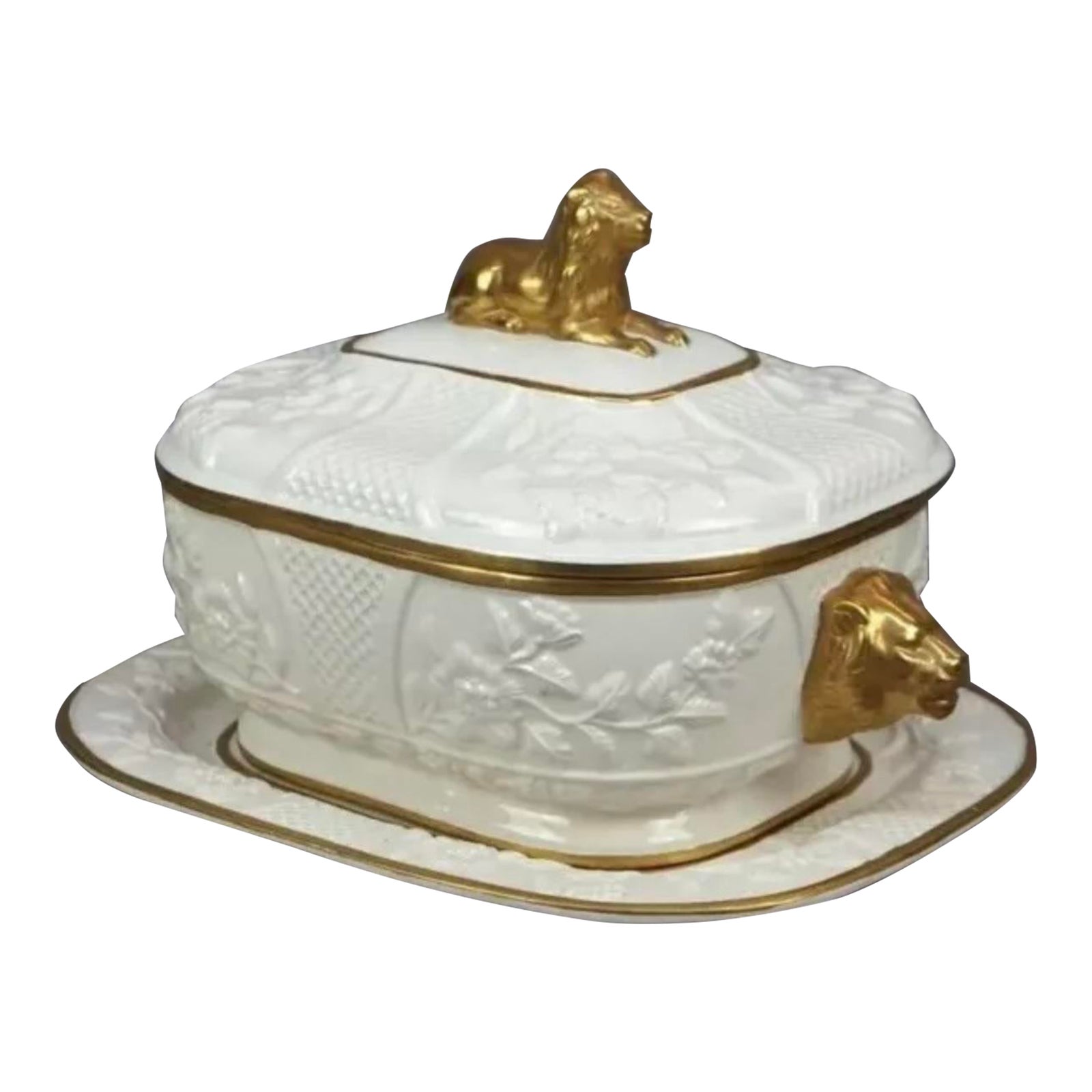 Late 20th Century Mottahedeh Design Bassoon Italian Porcelain Tureen ...