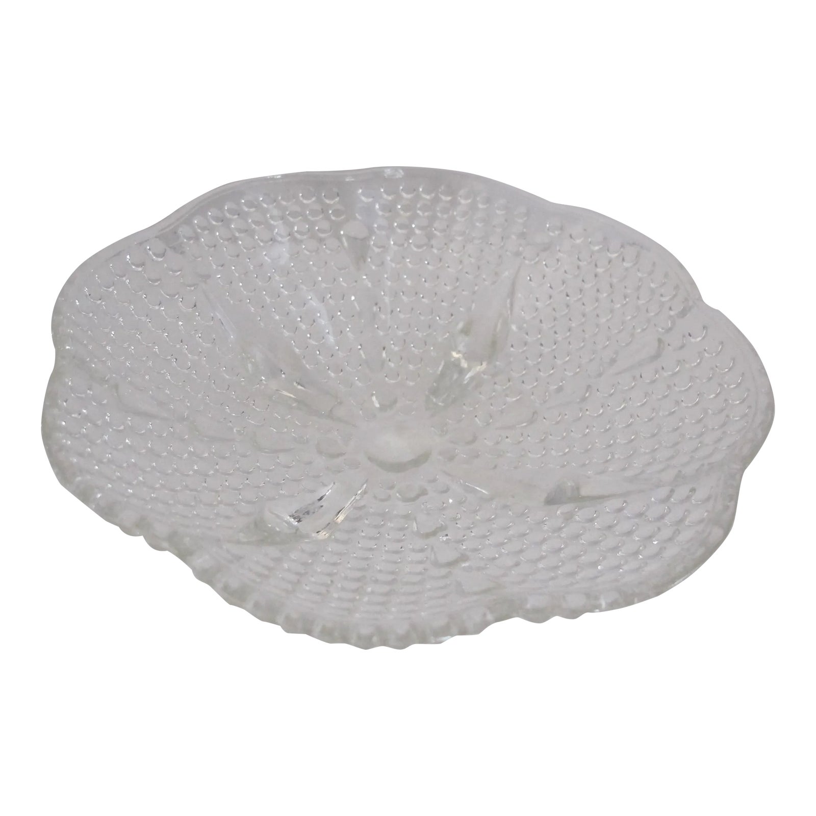 Mid 20th Century Hazel-Atlas Glass Clear Hobnail Open Candy Footed ...