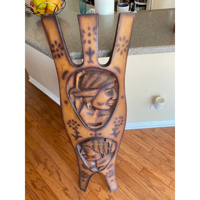 Vintage Wooden Philippine Native American Style Headhunter Shield ...