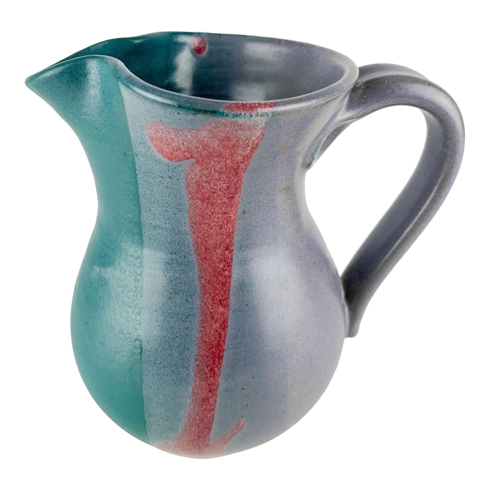 Vintage Bill Tyner Studio Art Pottery Handled Vase Abstract 80s Post ...