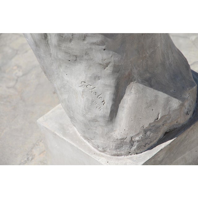 1920s Louis Chalon, French Art Nouveau Plaster Bust of Saint Bernadette ...