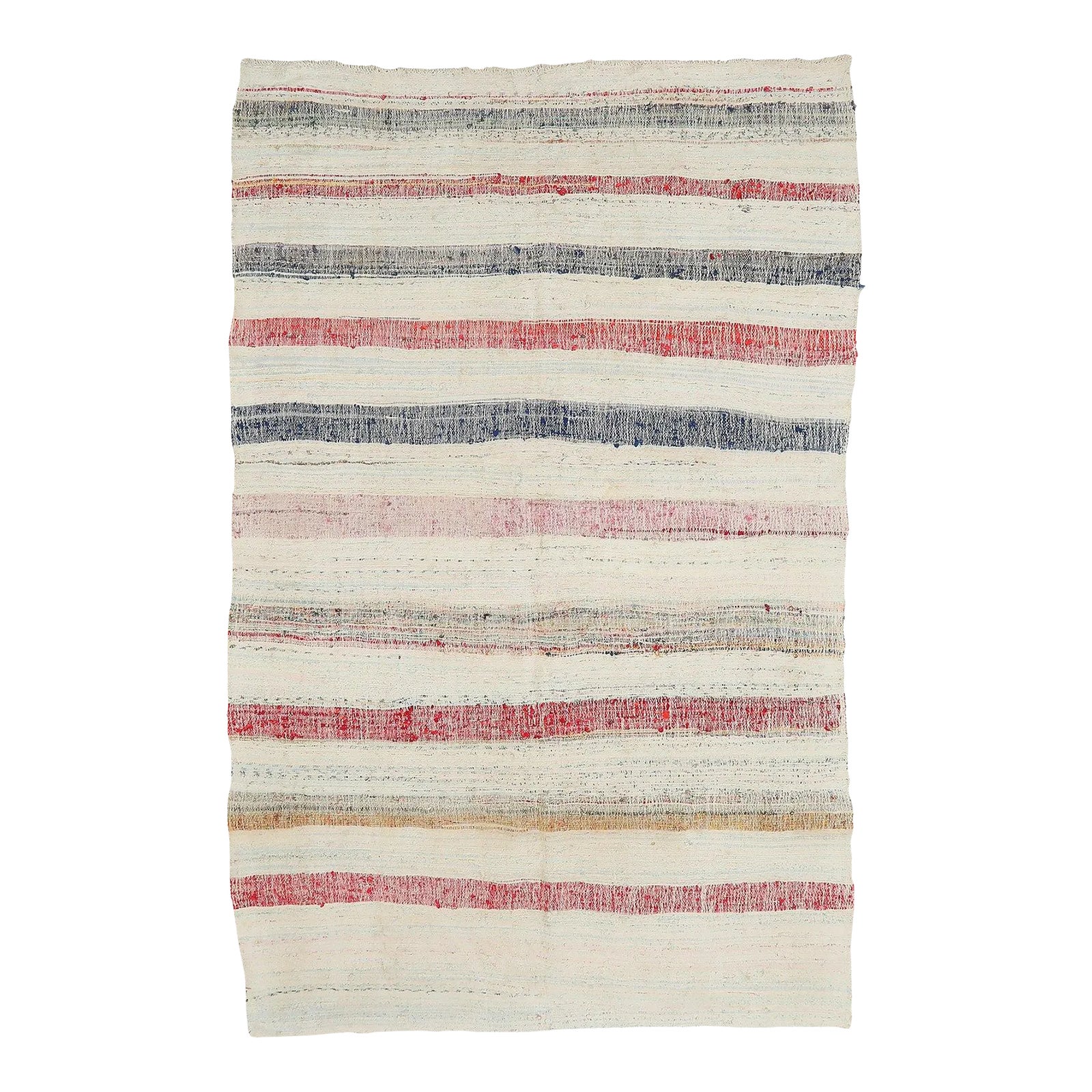 Mid 20th Century Vintage Turkish Rag Rug | Chairish