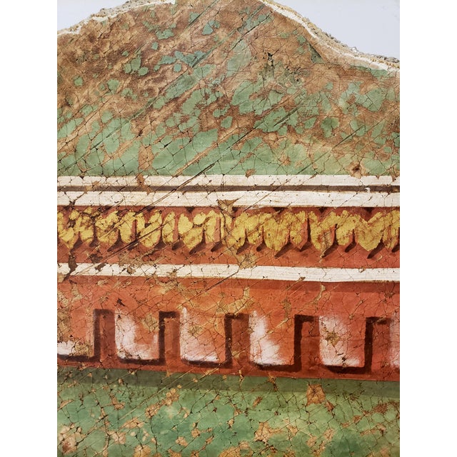 Large Contemporary Fresco Fragment Piece by Artist Jacques Lamy | Chairish