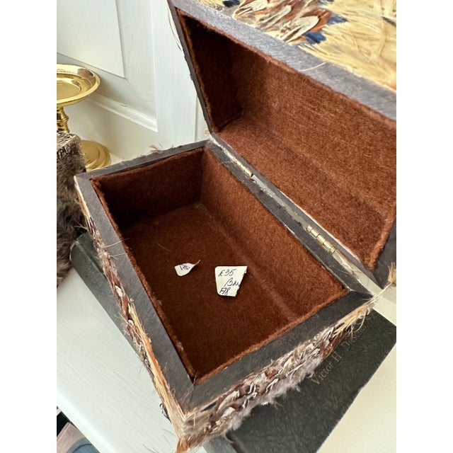 1975 Early Arthur Court Folk Art Feather Boxes - a Pair | Chairish