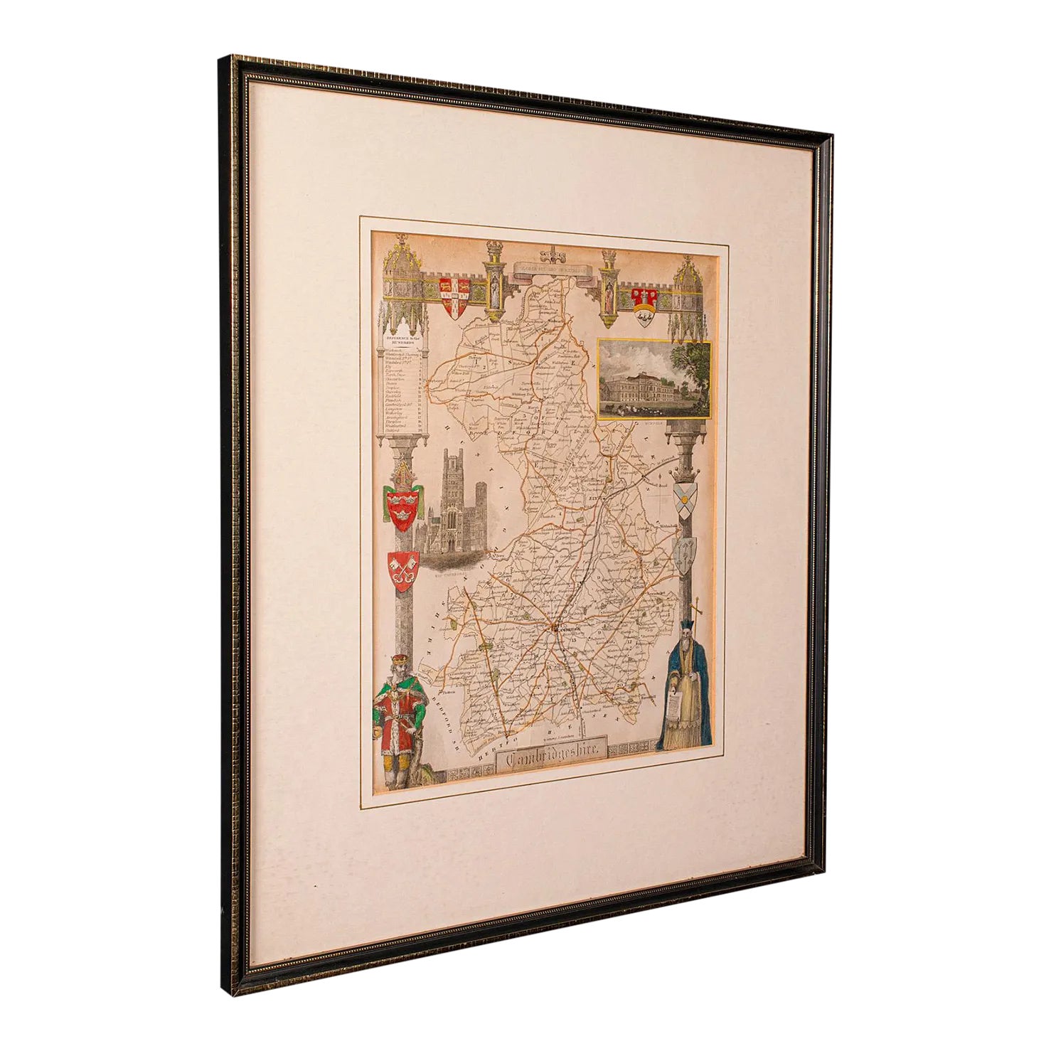 1860's Antique Lithography Map | Chairish