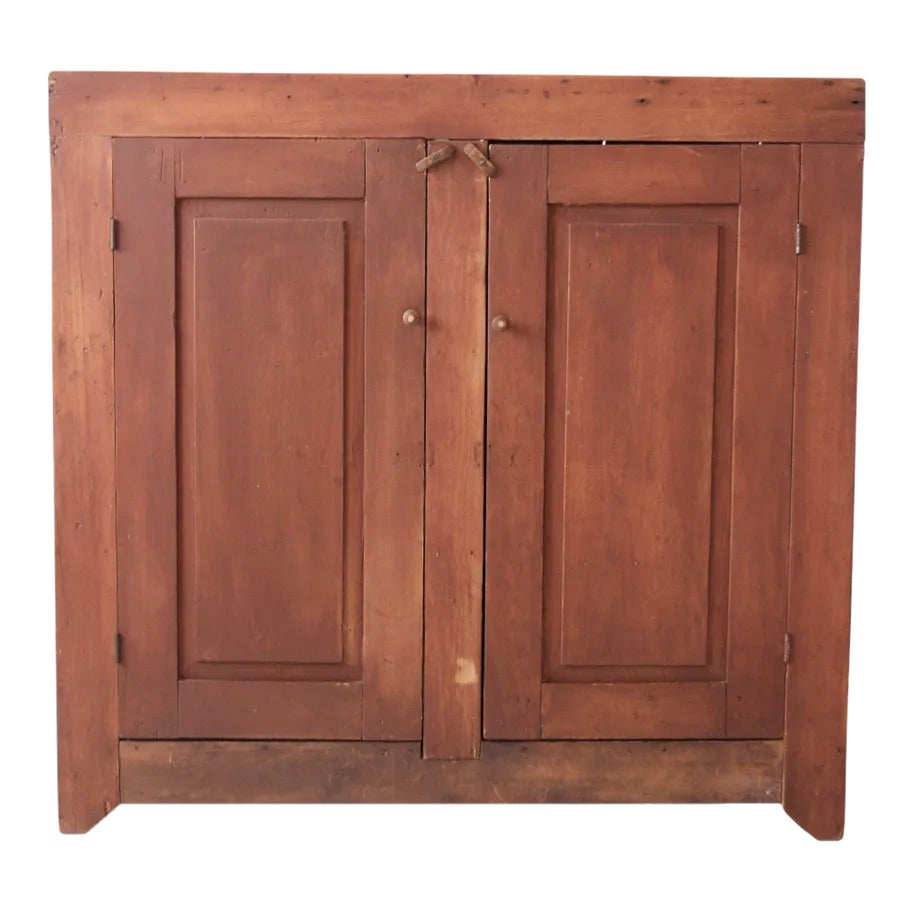 Antique Primitive Cupboard Cabinet | Chairish