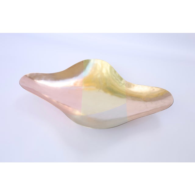 1950s Mexican Mixed Metal Amorphic Centerpiece Bowl | Chairish