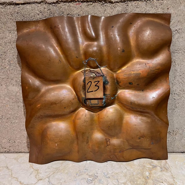 1964 Ellamarie and Jackson Woolley Copper Sculpture Modernist Art ...