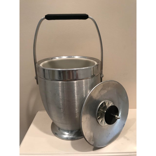 Mid-Century Atomic Era Kromex Chrome & Brushed Aluminum Ice Bucket ...