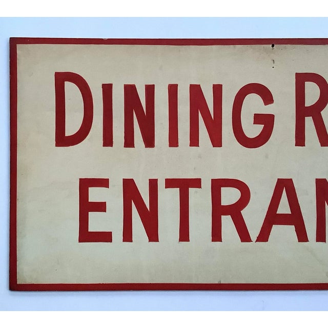 Vintage Dining Room Entrance Sign | Chairish