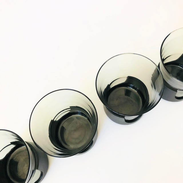 MCM Glass-Snap Cocktail Glasses by Corning - Set of 4 | Chairish