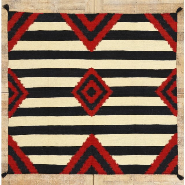 Southwest Modern Chief Blanket Navajo-Style Rug - 06'03 X 05'11 | Chairish