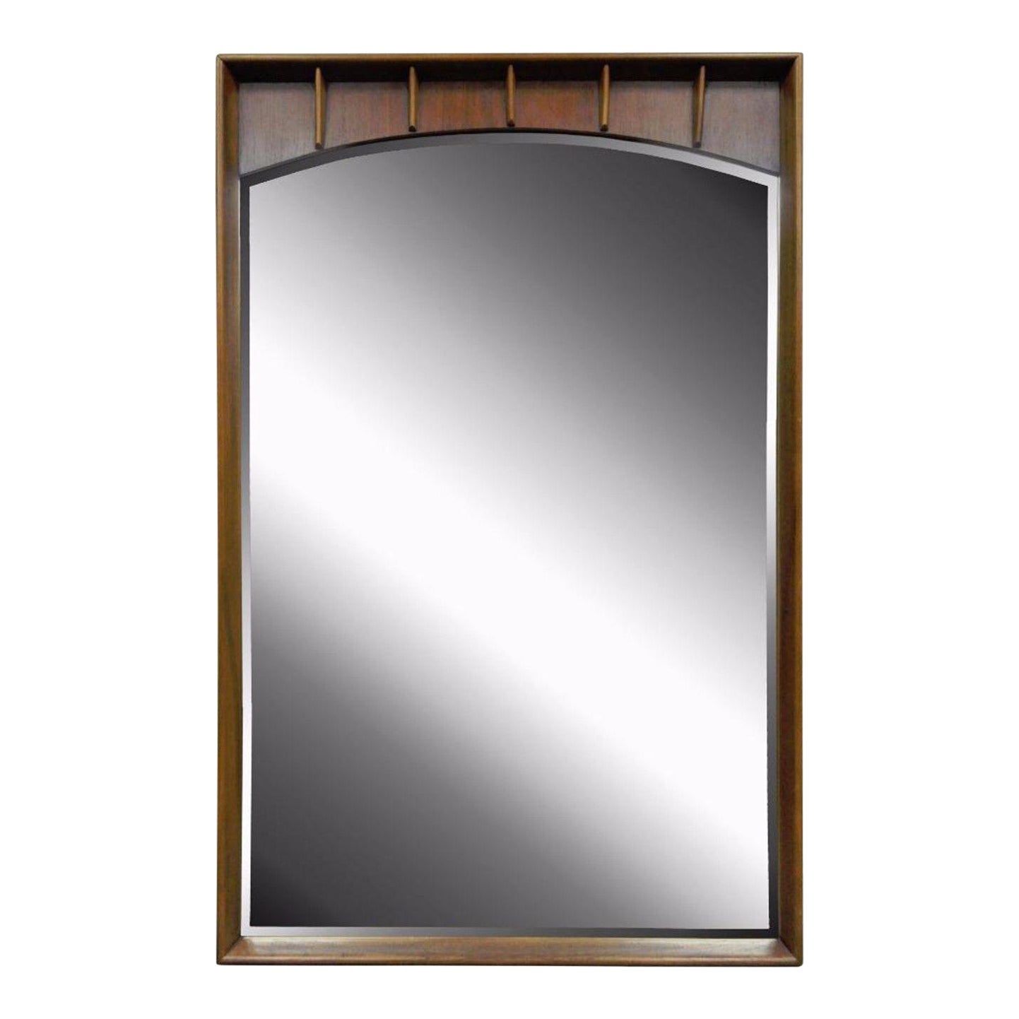 Vintage Mid Century Modern Dresser Mirror Kent Coffey Perspecta Walnut ...