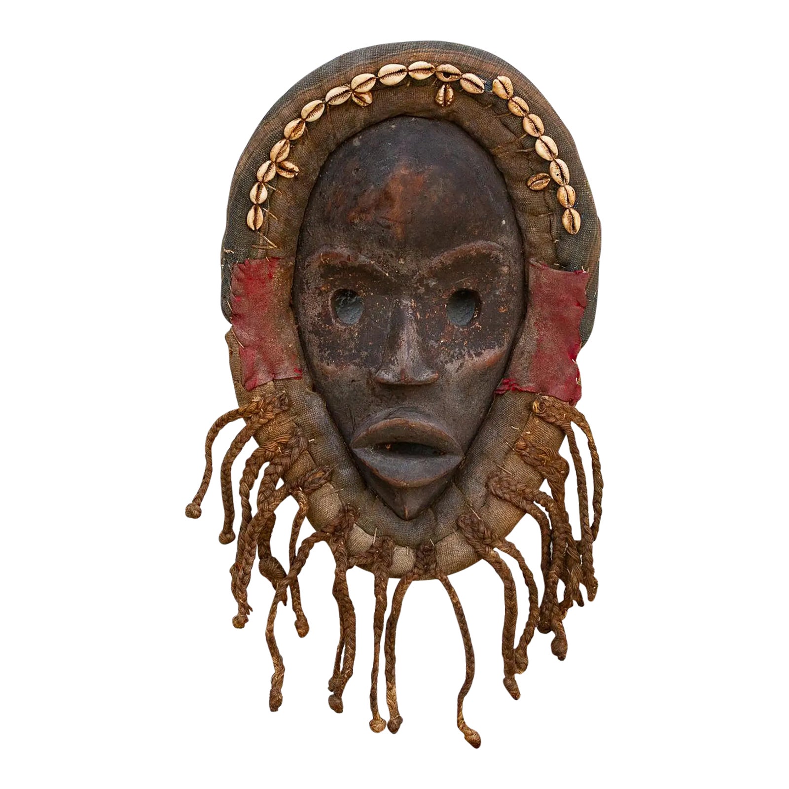 Original Ceremonial African Cowrie Mask | Chairish
