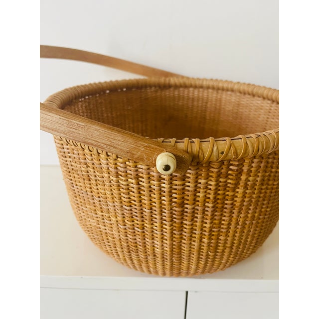 1970s American Vintage Nantucket Basket Handmade | Chairish