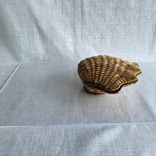 Wicker Clam Shell | Chairish