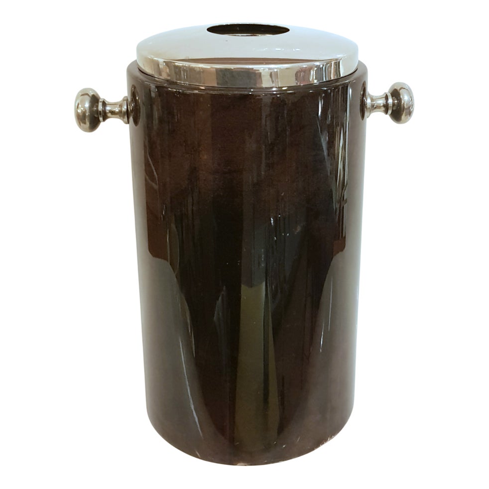 Goatskin Wine Cooler attributed to Aldo Tura, 1960s, Set of 2 | Chairish