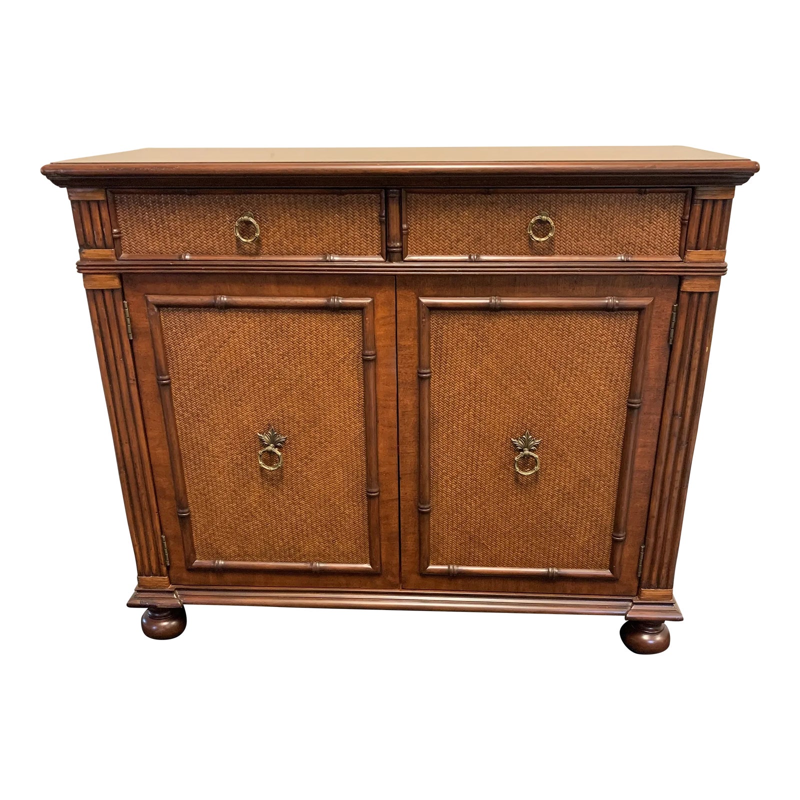 Ethan Allen Server Cabinet | Chairish