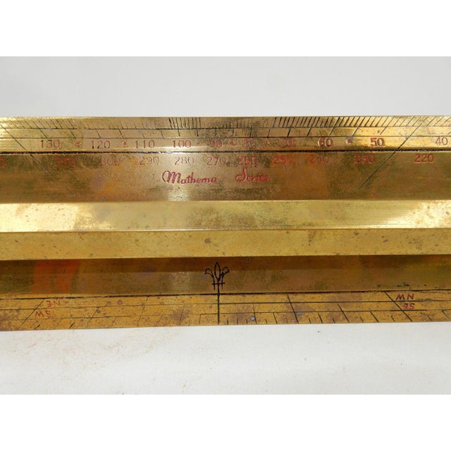 Antique Brass Rolling Parallel Ruler, Martin and Co, Antwerp, Circa ...