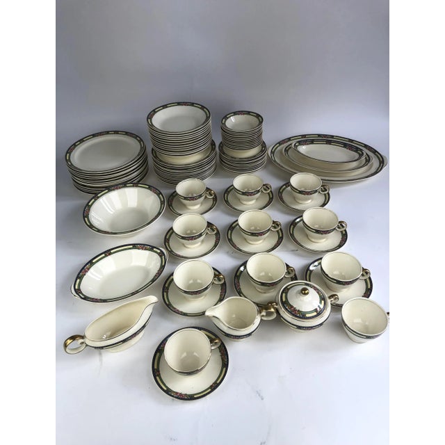 1940s Taylor Smith Taylor Vintage China Set for 12 Complete With Many Extras- 90 Pieces | Chairish
