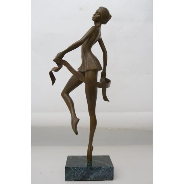 Vintage Bunny Adelman Sculpture "Poised", Bronze Ballet Dancer | Chairish