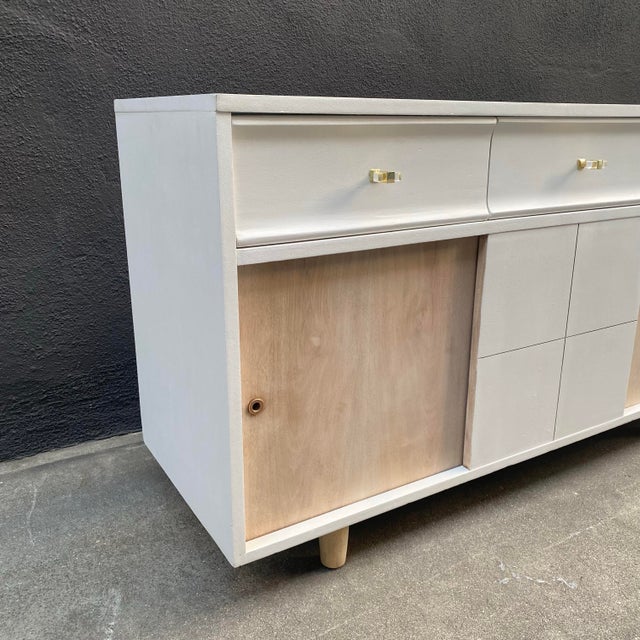 1960s Vintage Upcycled Painted Mid Century Sideboard Buffet Chairish